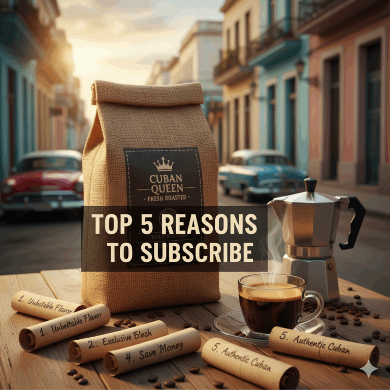 5 Reasons to Subscribe to Cuban Coffee Queen Coffee - Cuban Coffee Queen